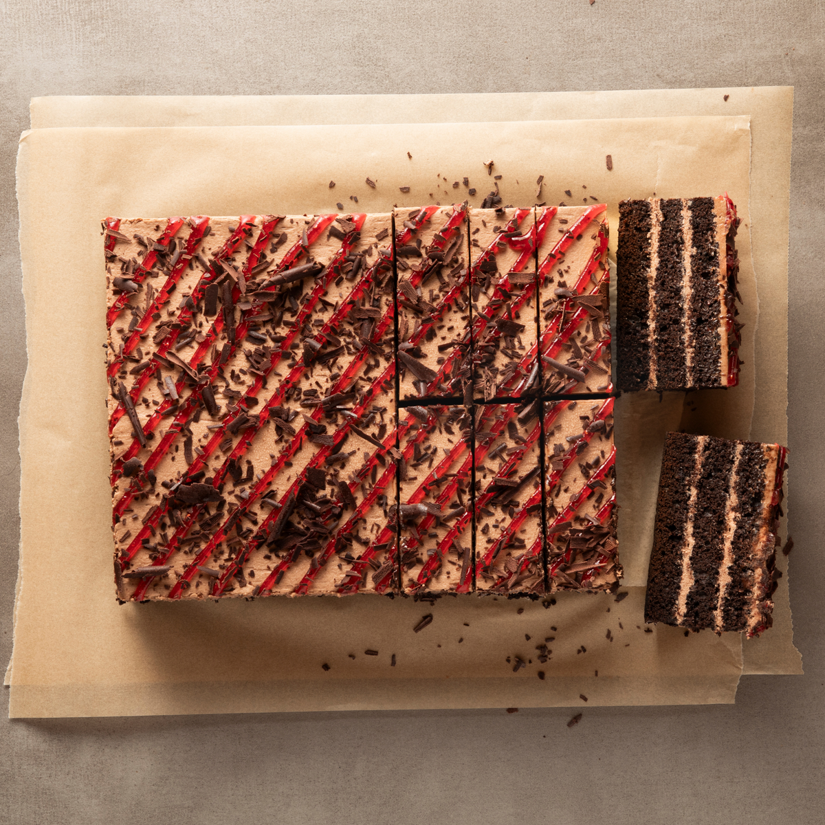 Berrylicious Chocolate Premium Layered Slab Cake – The Donut Destination